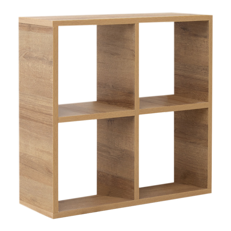 Cube Megapap melamine bookcase in pine oak color 60x23x60cm. cyprus