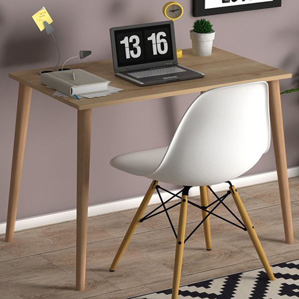 Fiona Megapap melamine desk in oak color 90x55x75cm. cyprus